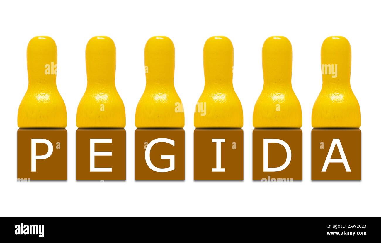 Illustration symbolizing PEGIDA that stands for Patriotic Europeans ...