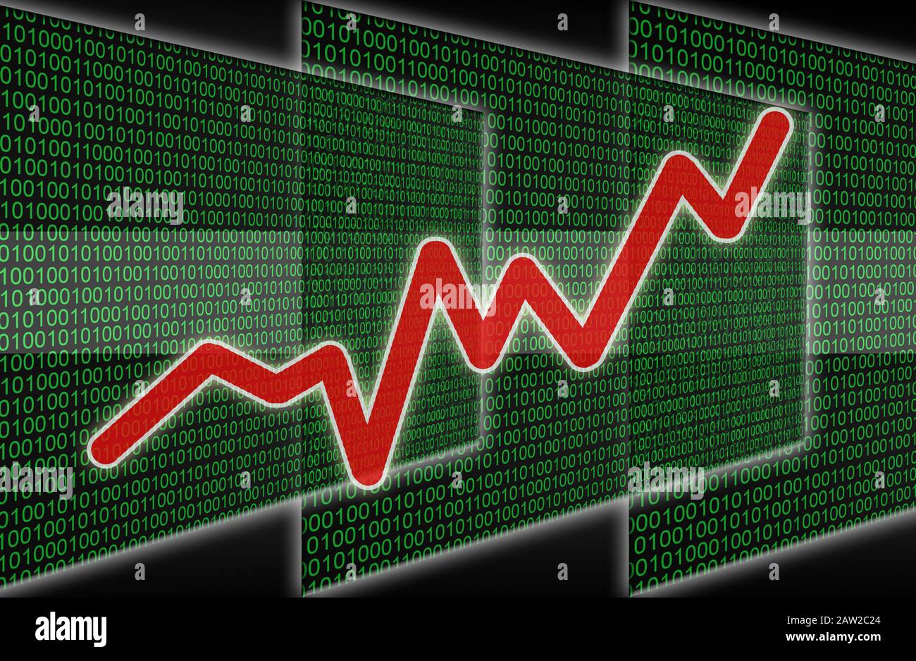 chart graph on matrix Stock Photo - Alamy