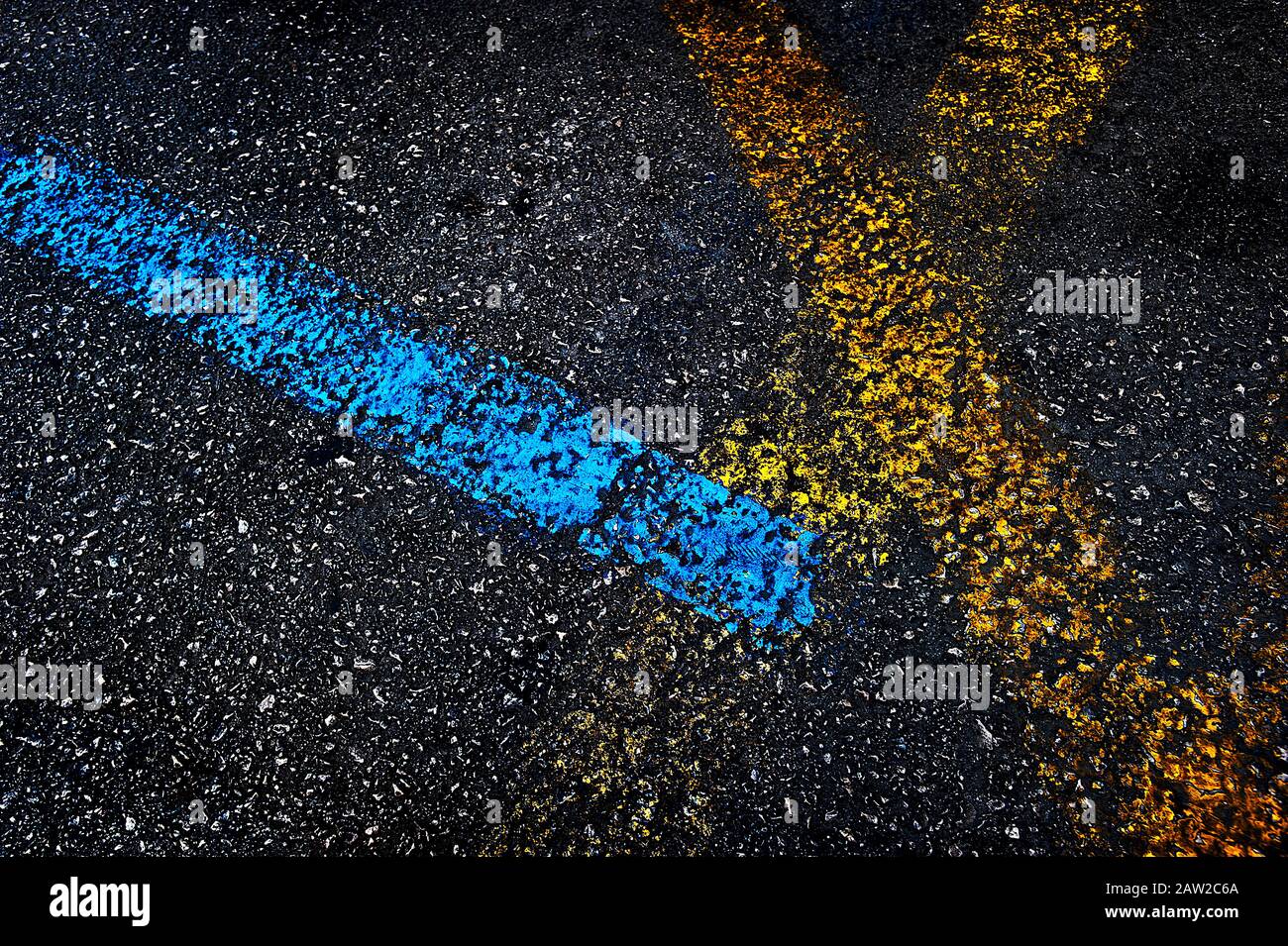 Abstract Road markings Stock Photo - Alamy