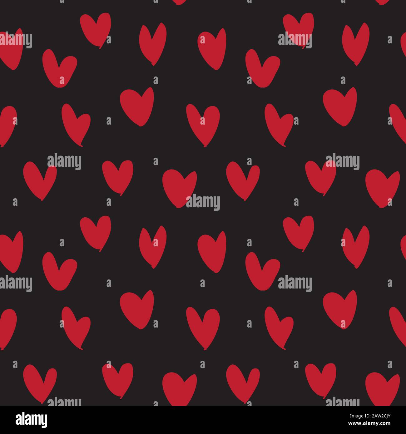 Heart shape Brush Strokes Seamless Pattern - This is a heart shape ...