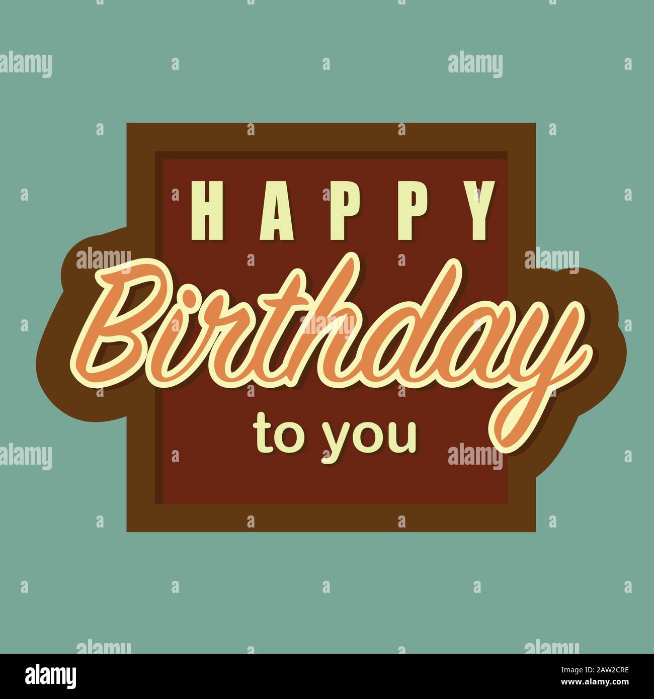 Old fashioned greeting Stock Vector Images - Alamy