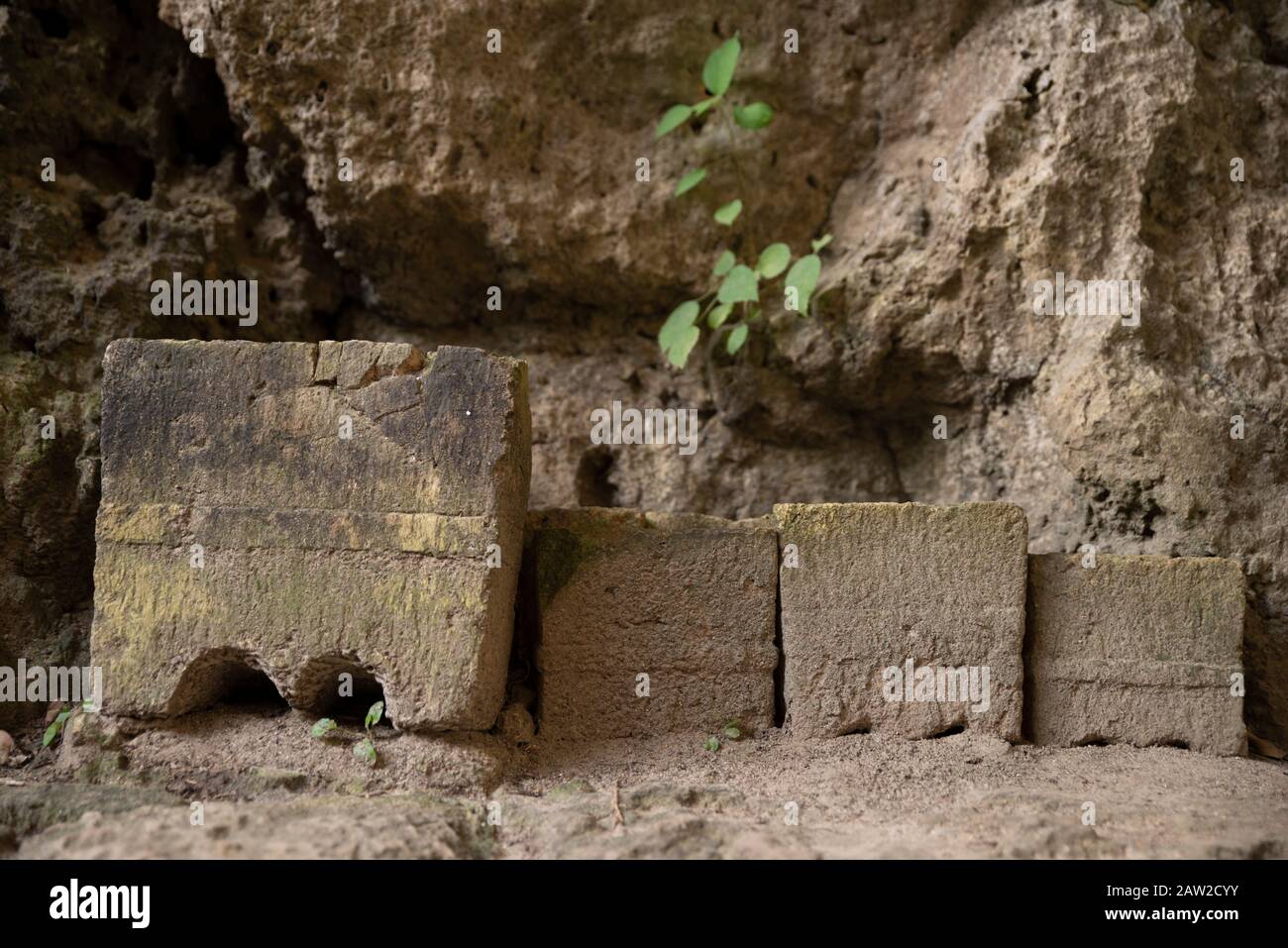 Stone incense burners at Sefa-utaki, most sacred spot in Okinawa ...