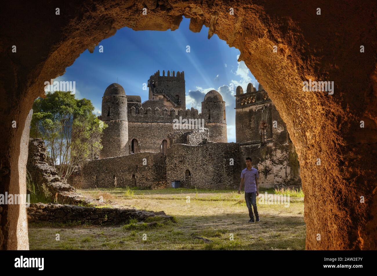 Ethiopia, Gondar, Royal Enclosure, Fasilidas' Palace Stock Photo - Alamy