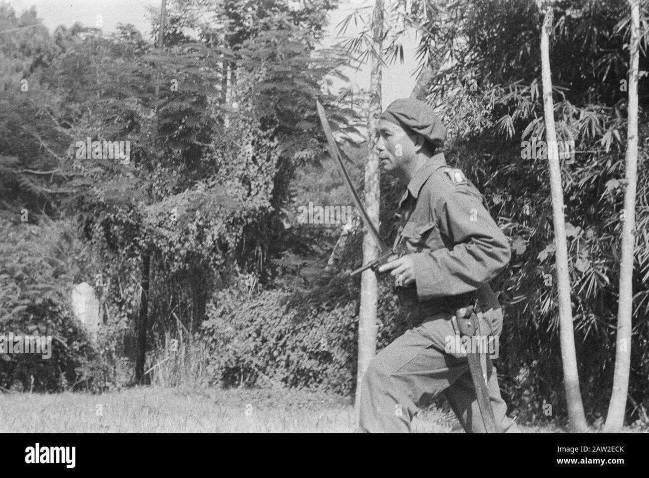 Wait [at the station] Kramat Jakarta [caption correct?] [KNIL soldier ...