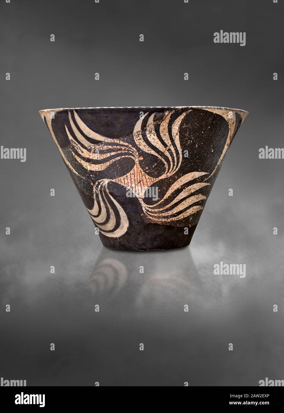 Minoan Kamares Ware with polychrome decorations , Phaistos 1900-1700 BC ...