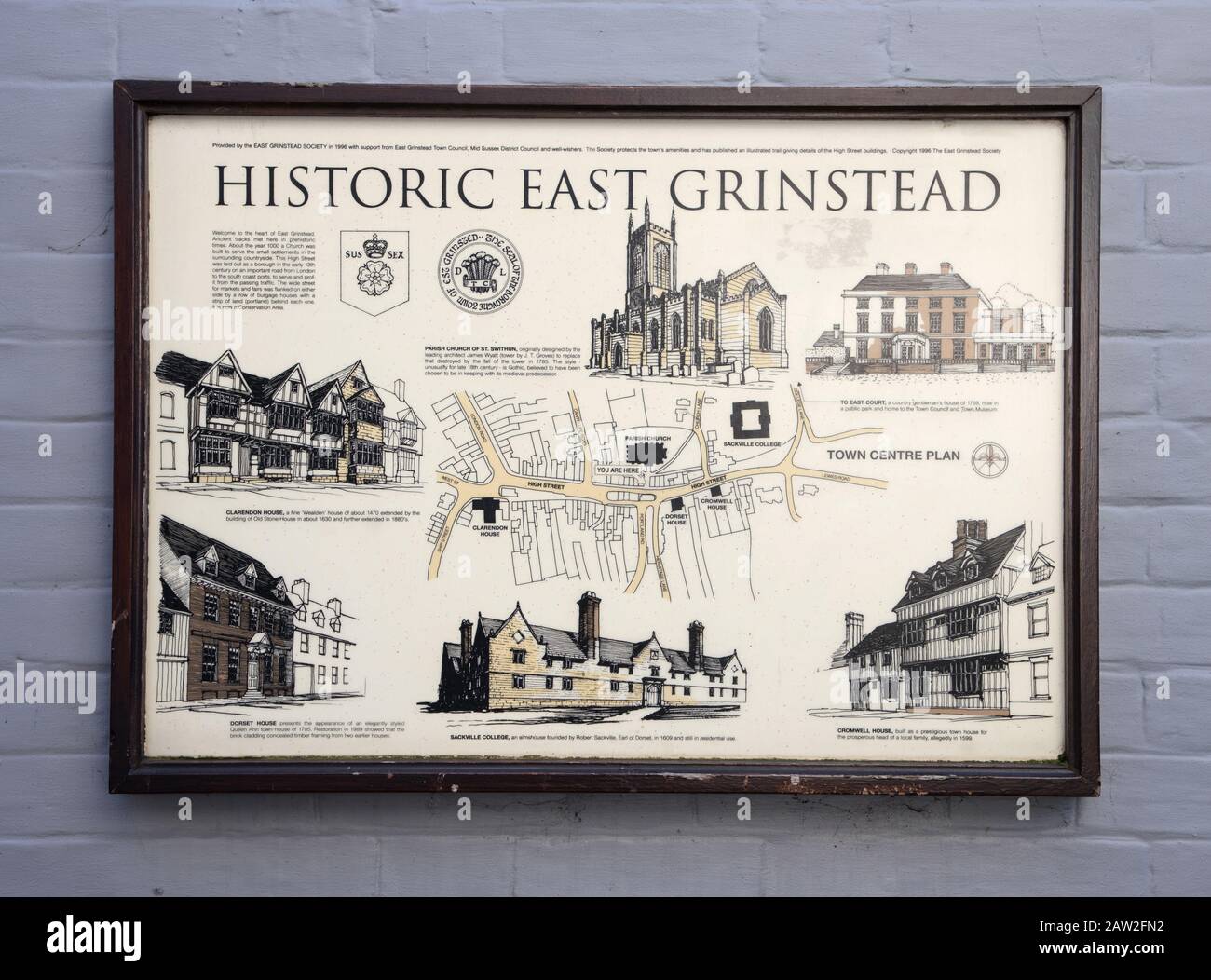 East grinstead uk map hi-res stock photography and images - Alamy