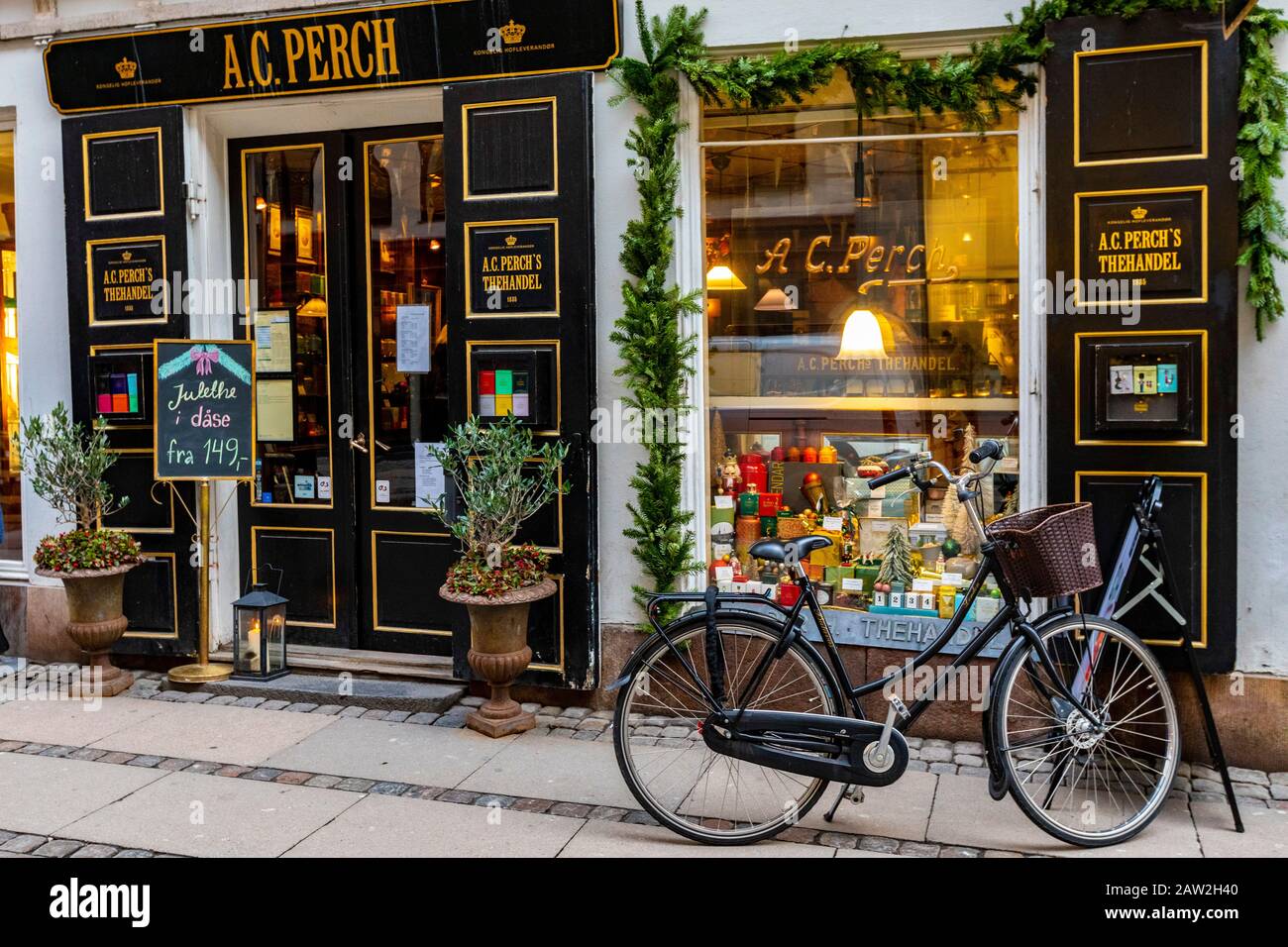 A C Perch Tea Shop, Copenhagen, Denmark Stock Photo - Alamy