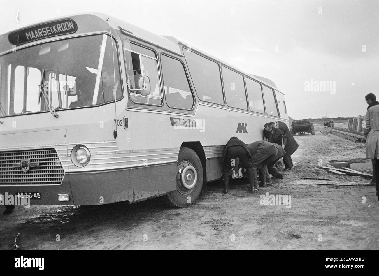 Bus in mud Black and White Stock Photos & Images - Alamy