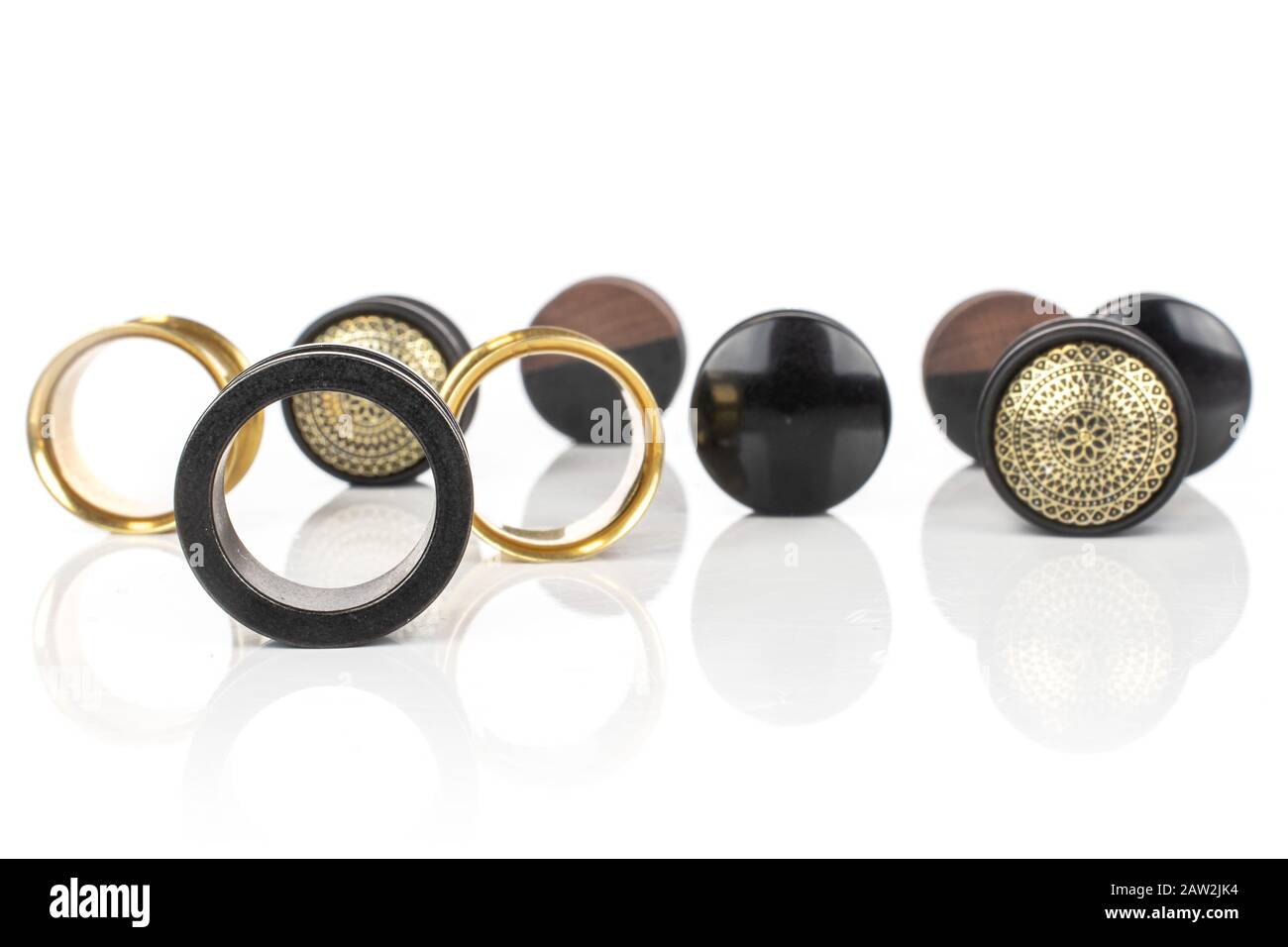 Group of nine whole plug isolated on white background Stock Photo - Alamy