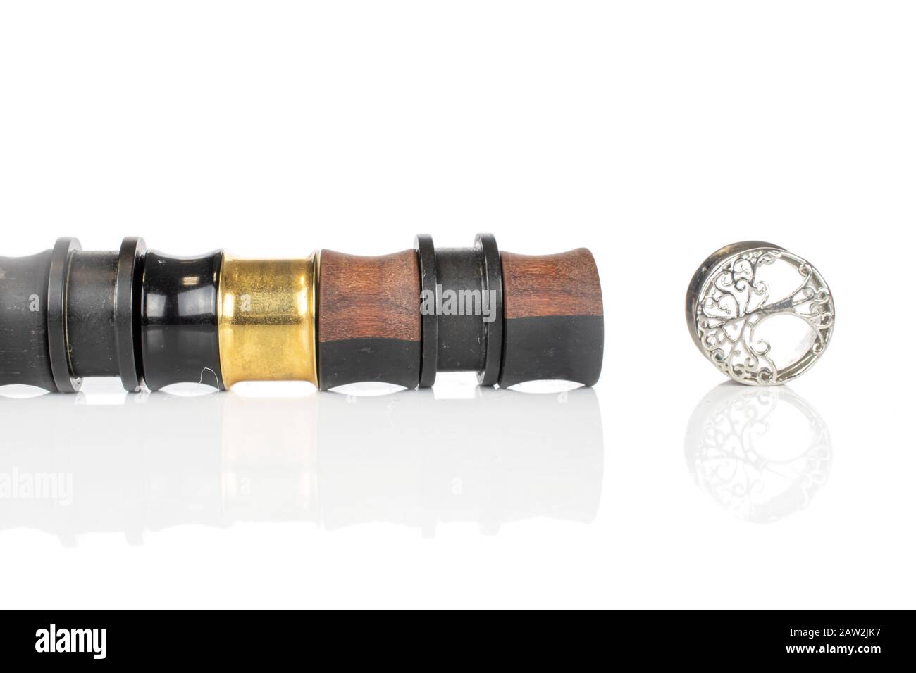 Group of eight whole plug isolated on white background Stock Photo - Alamy