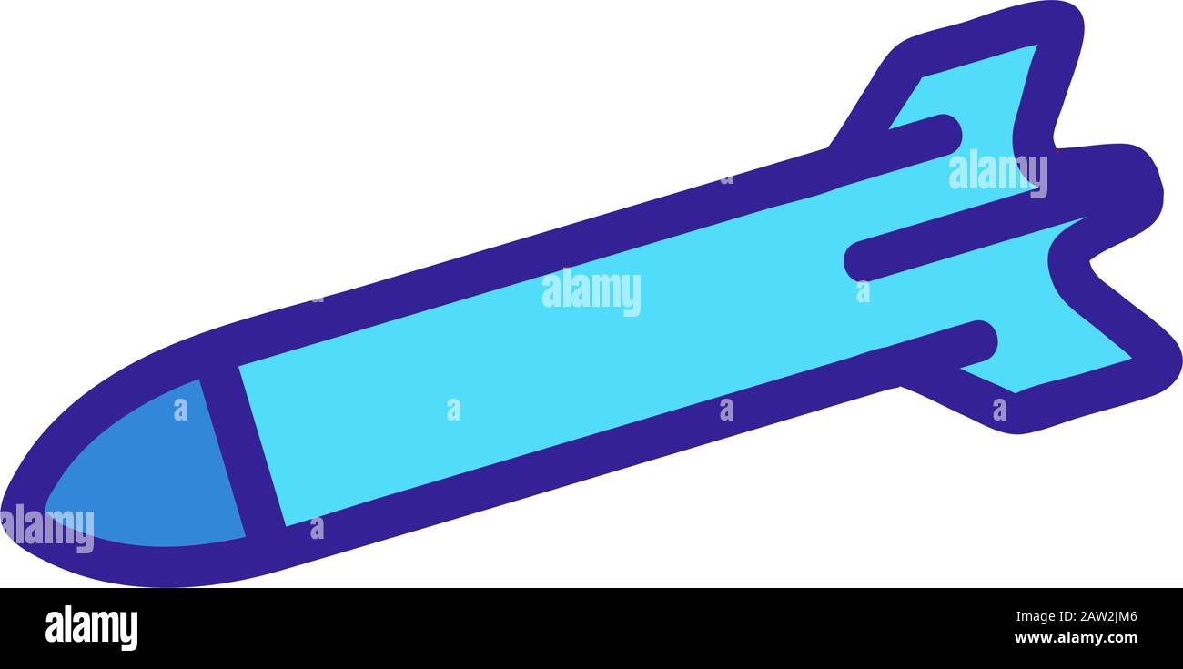 Army torpedo icon vector. Isolated contour symbol illustration Stock ...