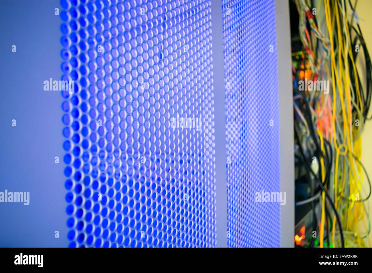 Server rack is close-up. Abstract computer background Stock Photo - Alamy