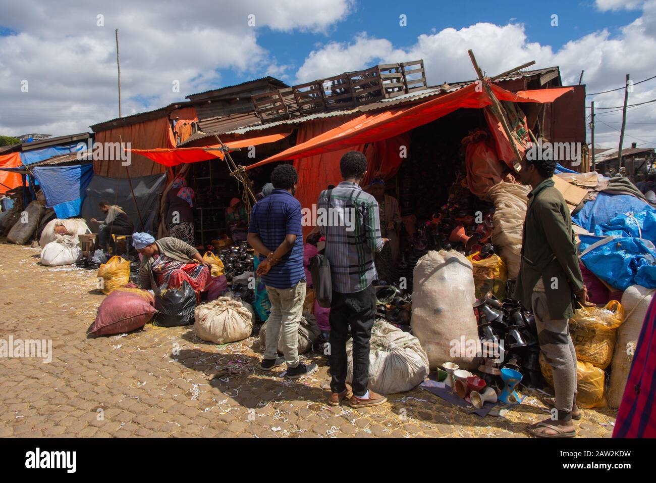 Market Addis Ababa Ethiopia Africa High Resolution Stock Photography ...