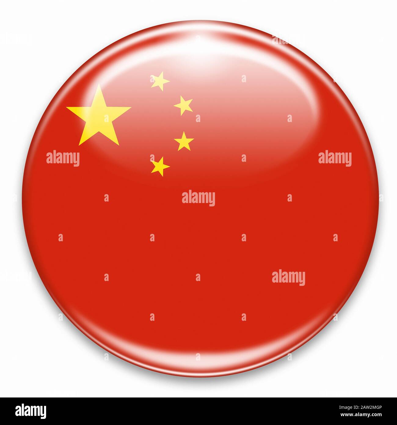 China flag button hi-res stock photography and images - Alamy