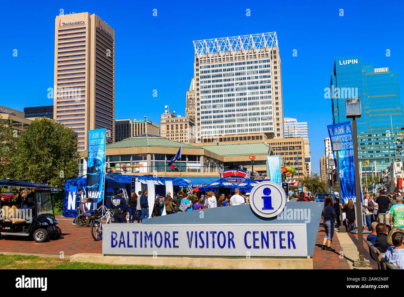 Baltimore, MD / US - October 15, 2016: The Visitor Sign sign in the ...