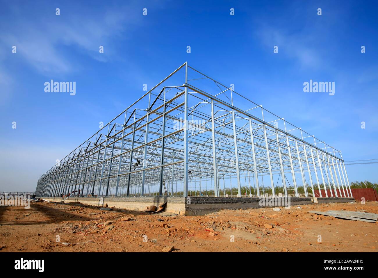 Steel frame structure Stock Photo - Alamy