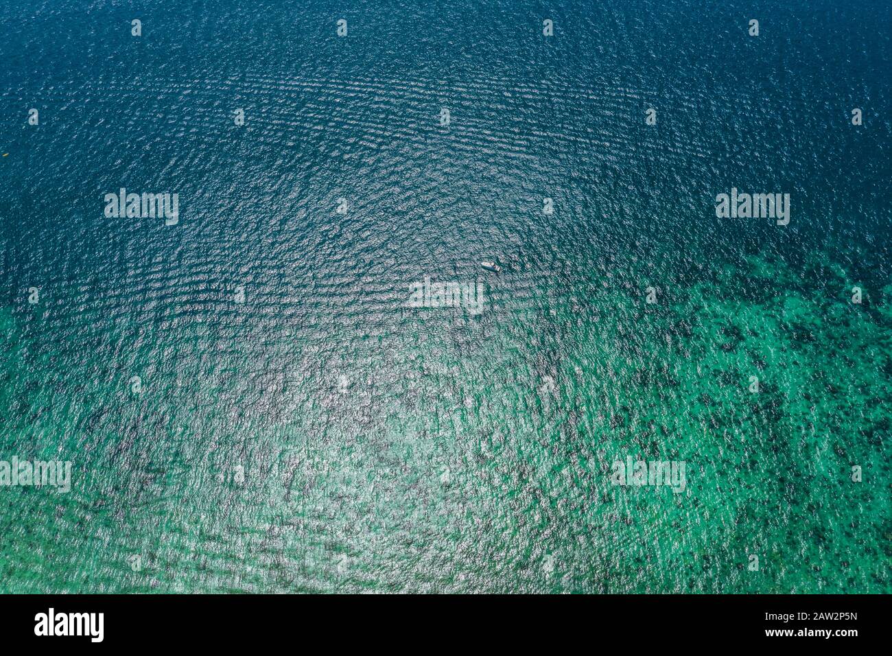Aerial drone photo of iconic tropical turquoise water Pileh Lagoon ...