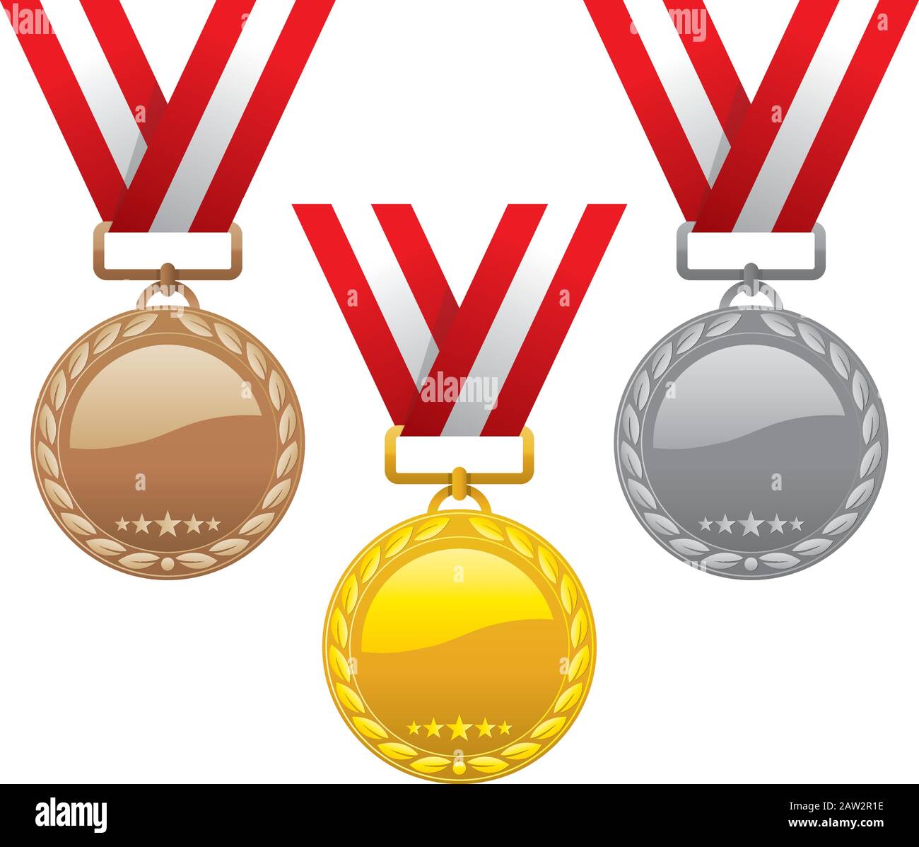 Medals celebration Stock Vector Images - Alamy