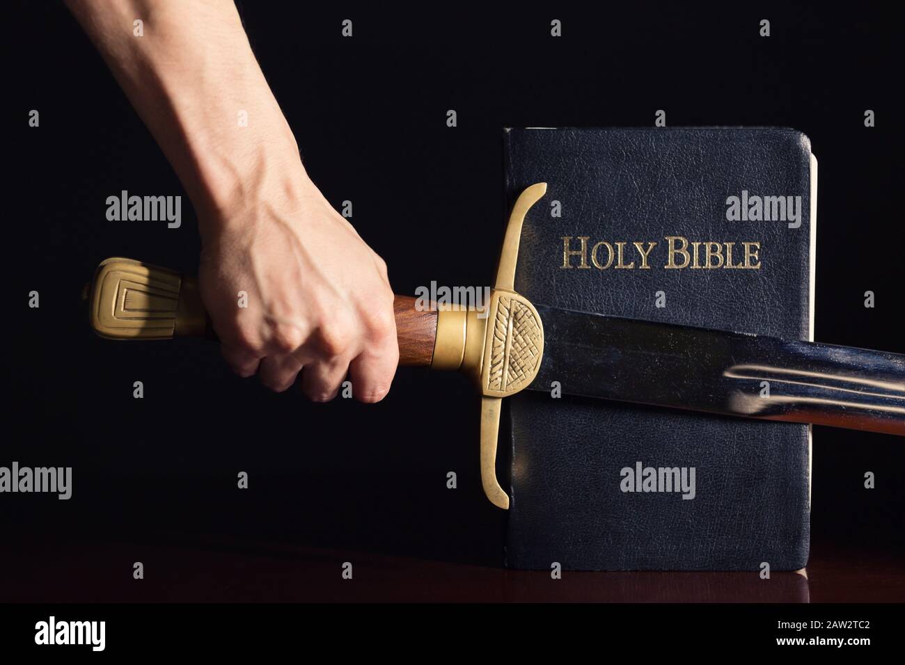 Bible sword hi-res stock photography and images - Alamy