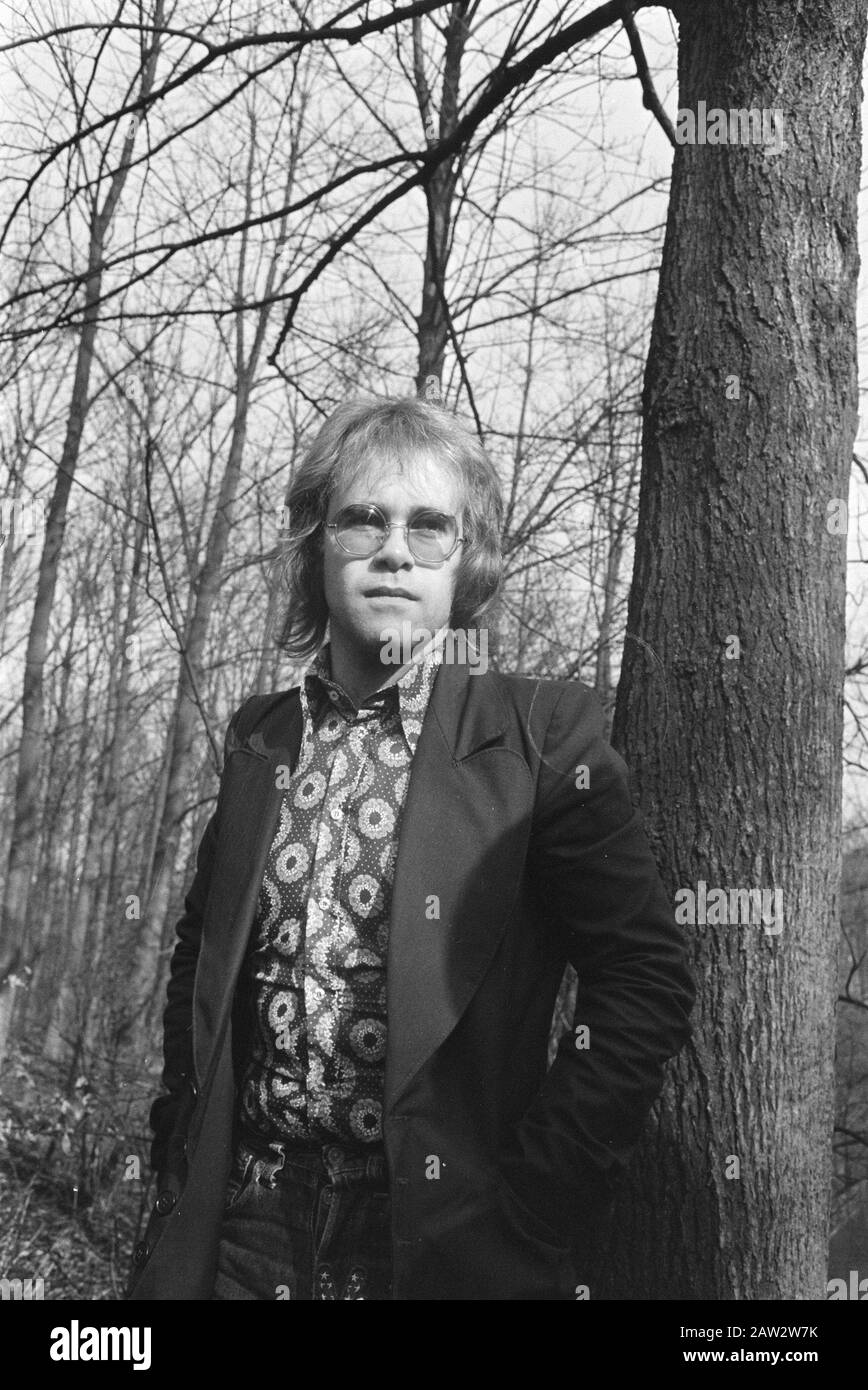 Pop singer Elton John in the Netherlands Date: February 17, 1971 ...
