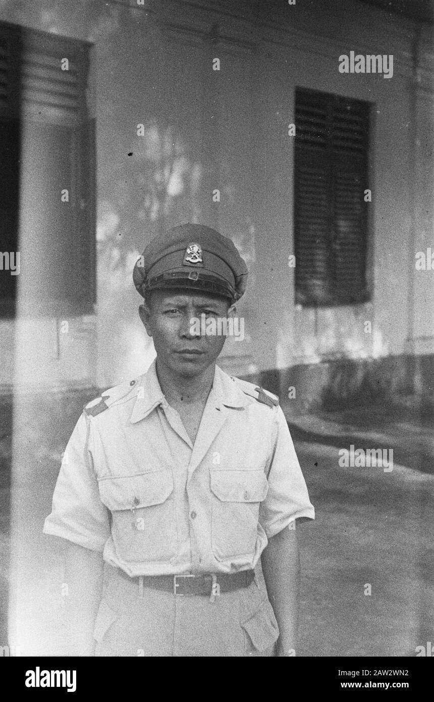Portrait of a KNIL military Date: September 1946 Location: Indonesia ...