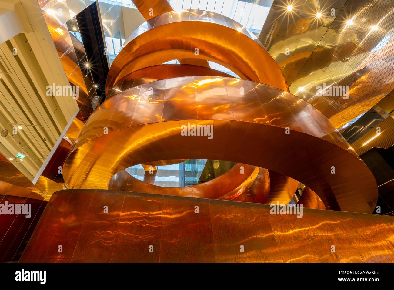 Staircase at Experimentarium, Tuborg Harbour, Hellerup, Copenhagen ...