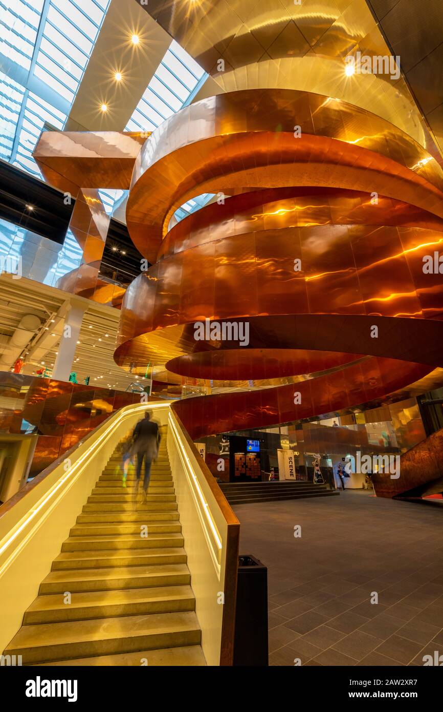 Staircase at Experimentarium, Tuborg Harbour, Hellerup, Copenhagen ...
