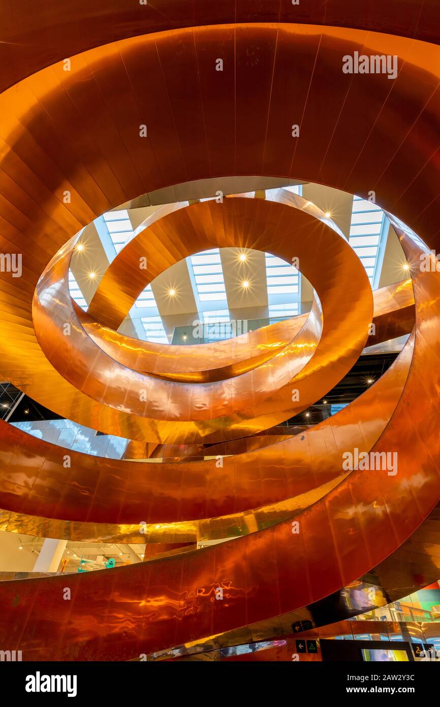 Staircase at Experimentarium, Tuborg Harbour, Hellerup, Copenhagen ...