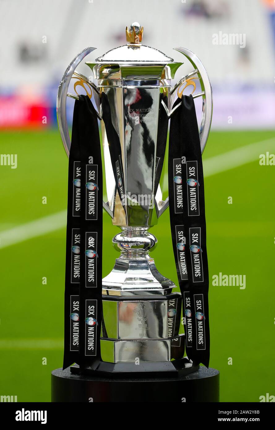 General View of The 6 Nations Trophy at The Stade de France France v ...