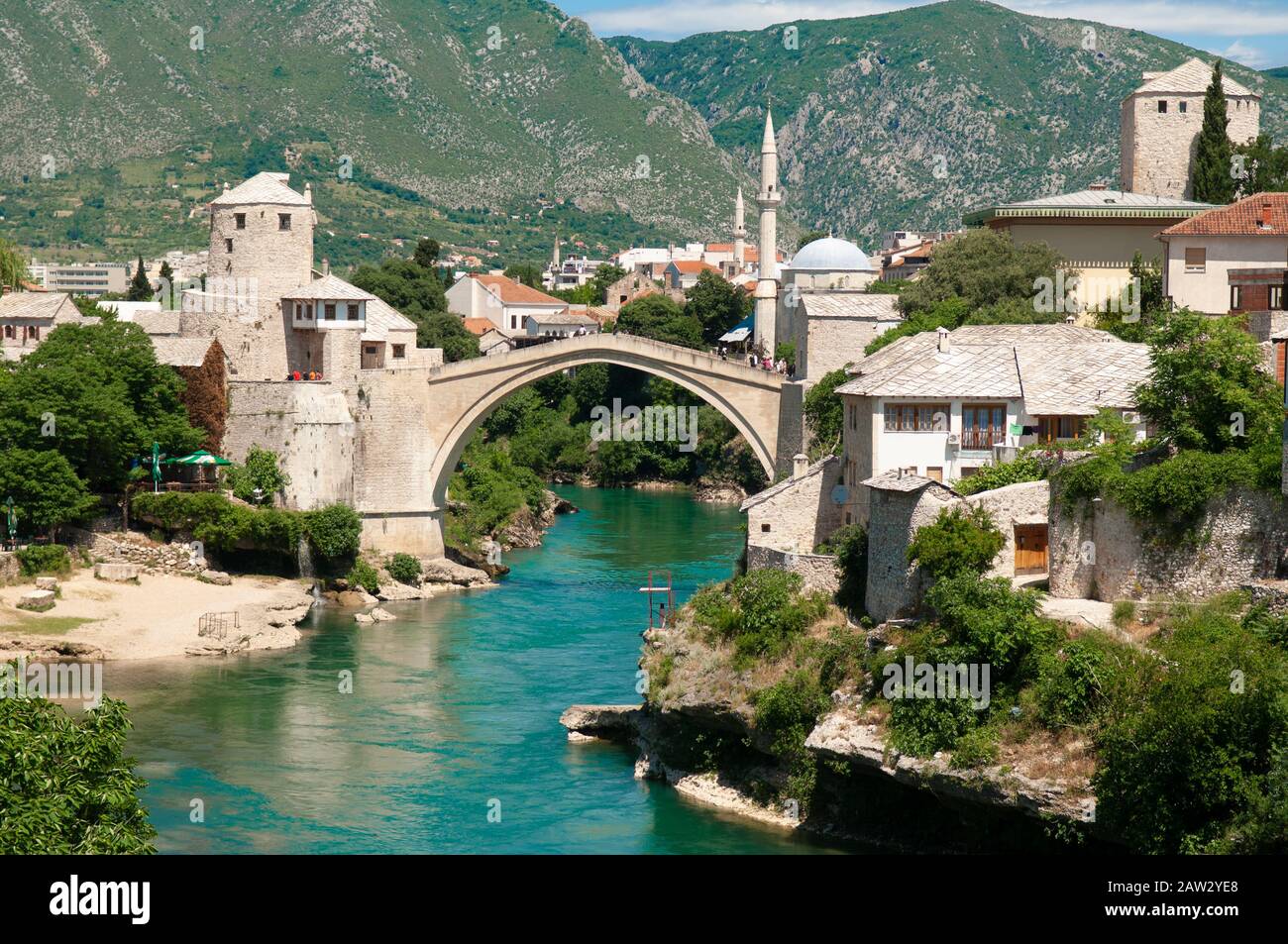 Stari Most, also known as Mostar Bridge, bosnia Stock Photo - Alamy