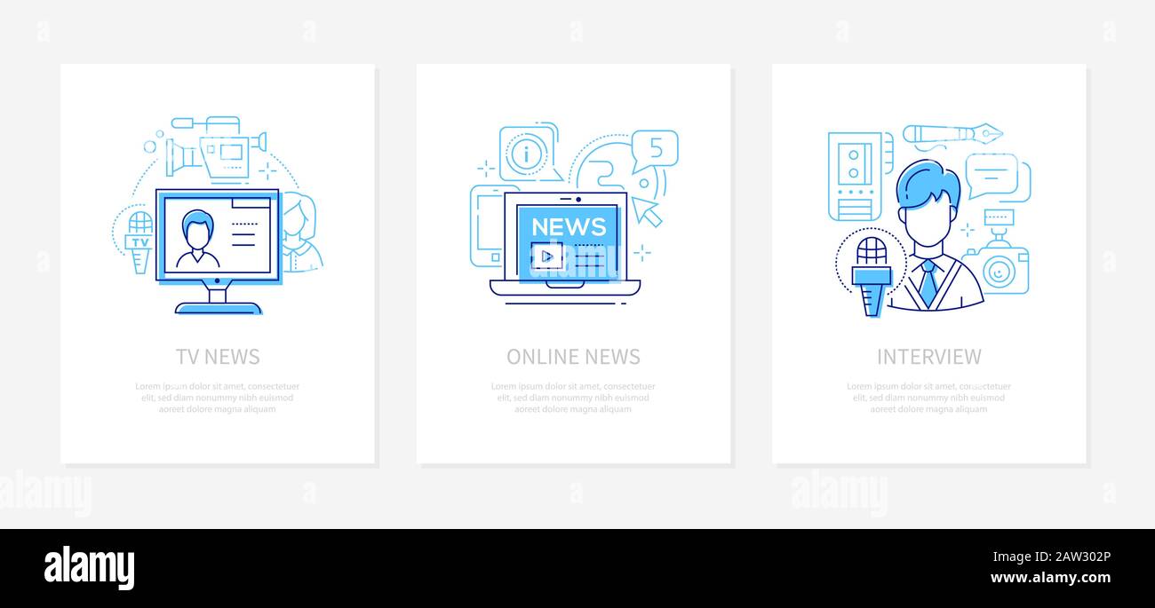 Tv interview set Stock Vector Images - Alamy