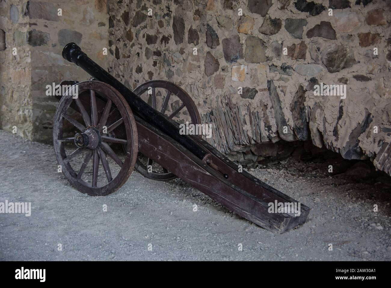 Gun at Greifenstein Castle Stock Photo - Alamy