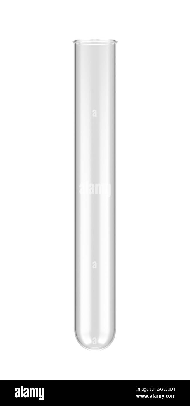 Test tube isolated on white background Stock Photo - Alamy