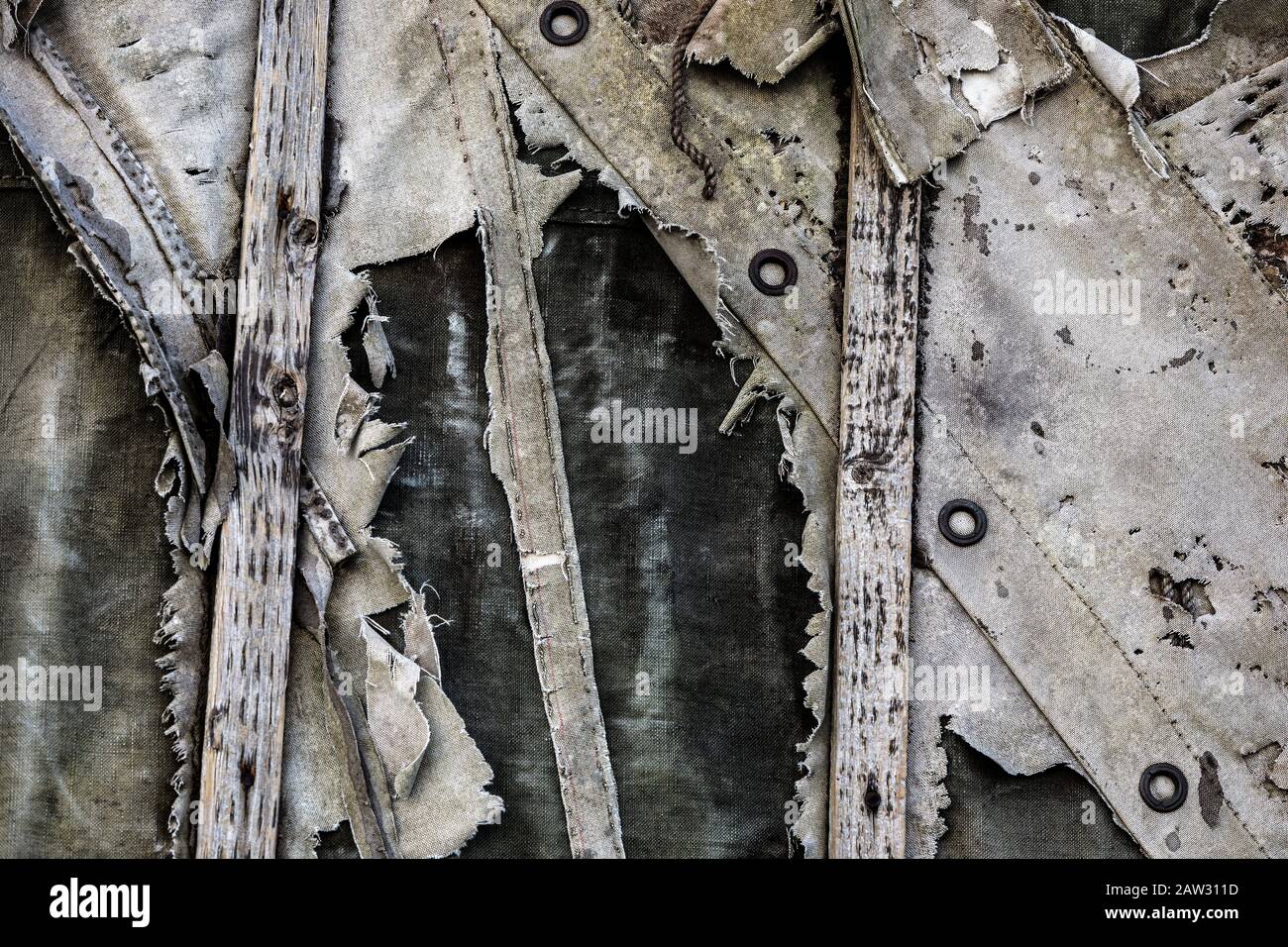 Torn tarp hi-res stock photography and images - Alamy