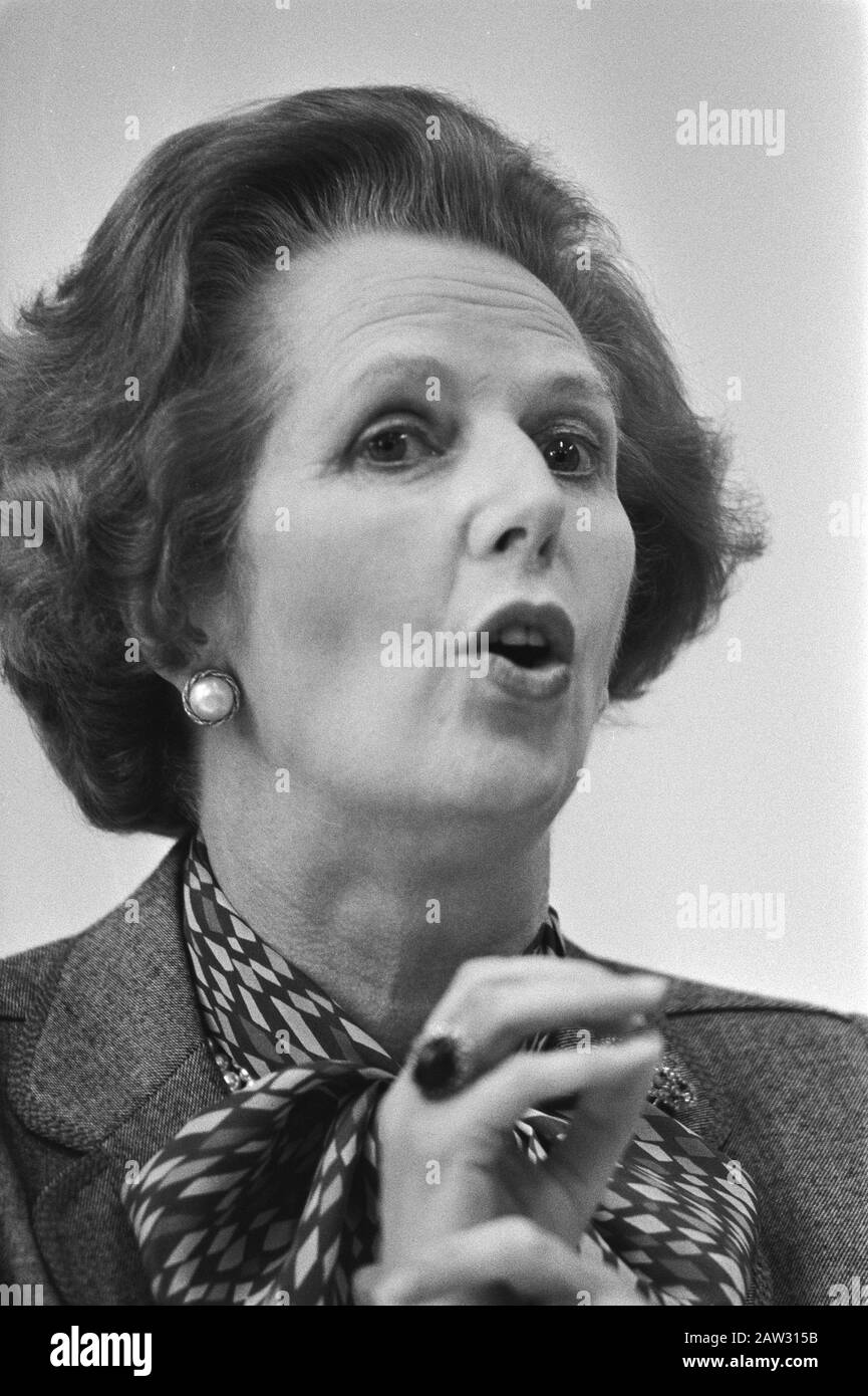 Visiting British Prime Minister Margaret Thatcher Premier Thatcher ...