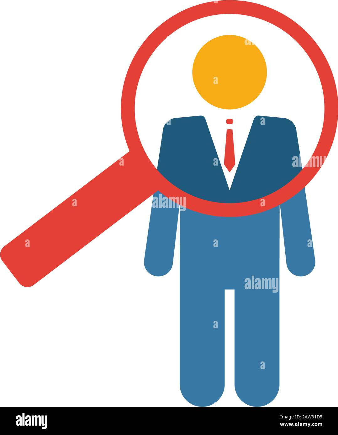 Searching icon. Simple element from human resources icons collection ...