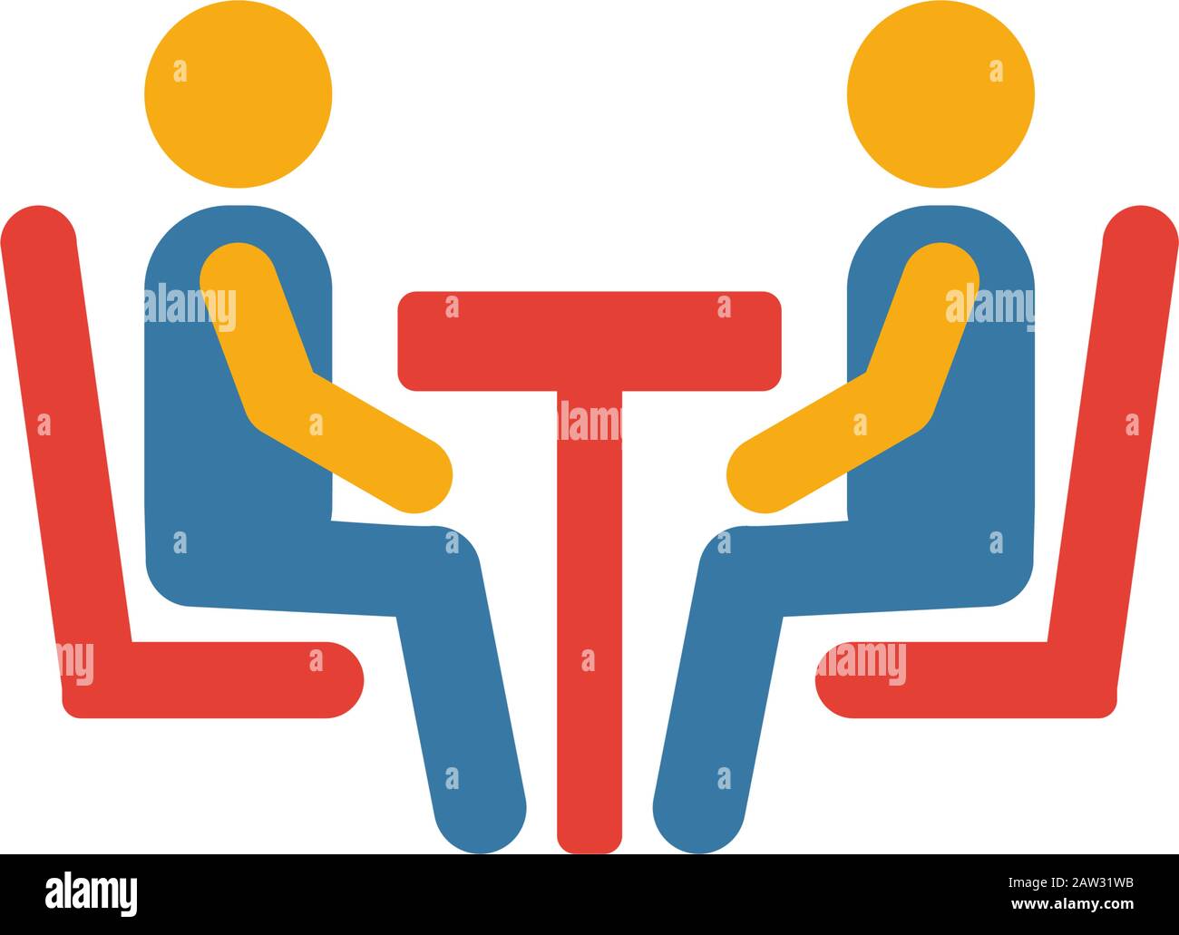 Interview icon. Simple element from human resources icons collection ...