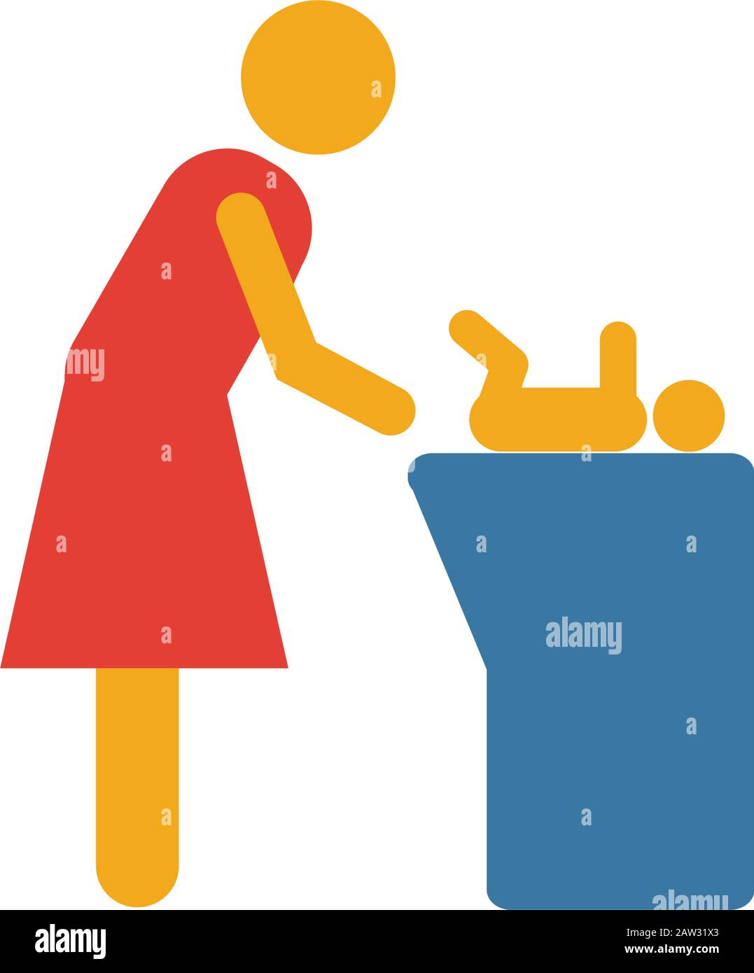 Changing Table icon. Simple element from baby things icons collection ...