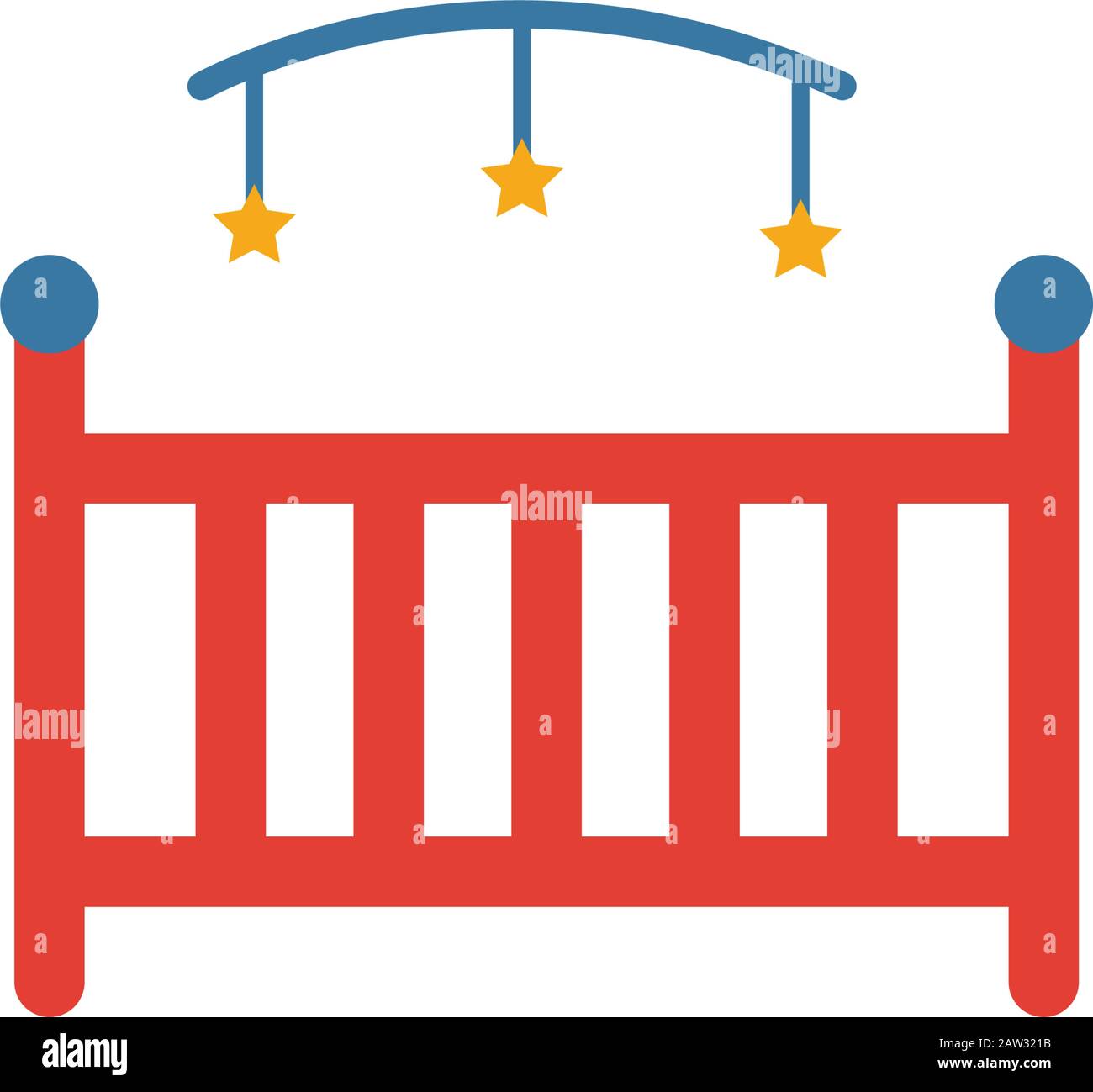 Cot icon. Simple element from baby things icons collection. Creative ...