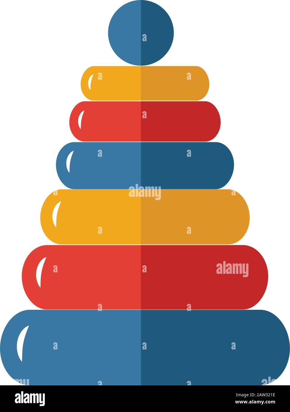 Baby Pyramid icon. Simple element from baby things icons collection ...