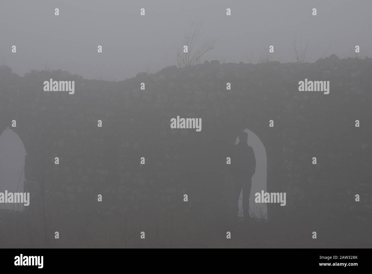 Human figure fog hi-res stock photography and images - Alamy