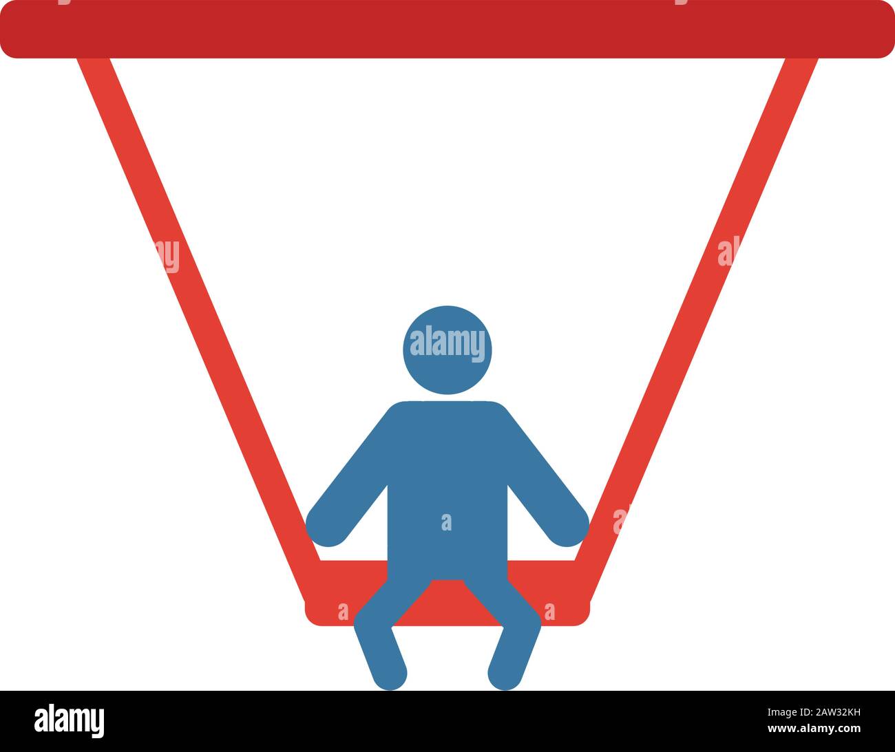 Swing icon. Simple element from baby things icons collection. Creative ...