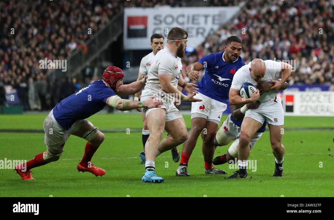 Willi Heinz of England on the ball France v England, Guinness 6 Nations ...