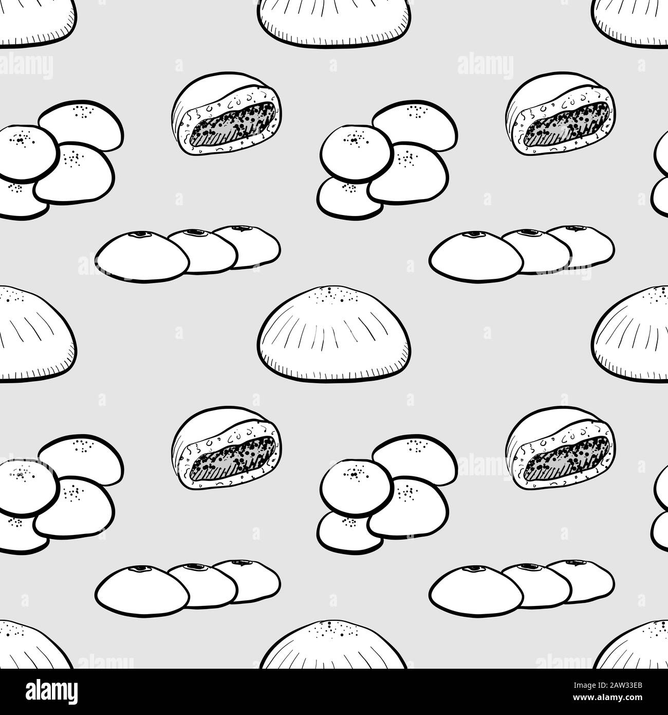 Anpan bun Stock Vector Images - Alamy