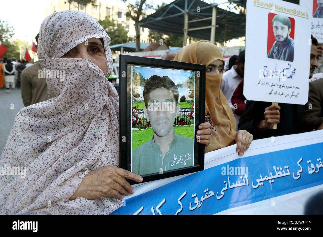 Members of Voice of Baloch Missing Persons are holding protest ...