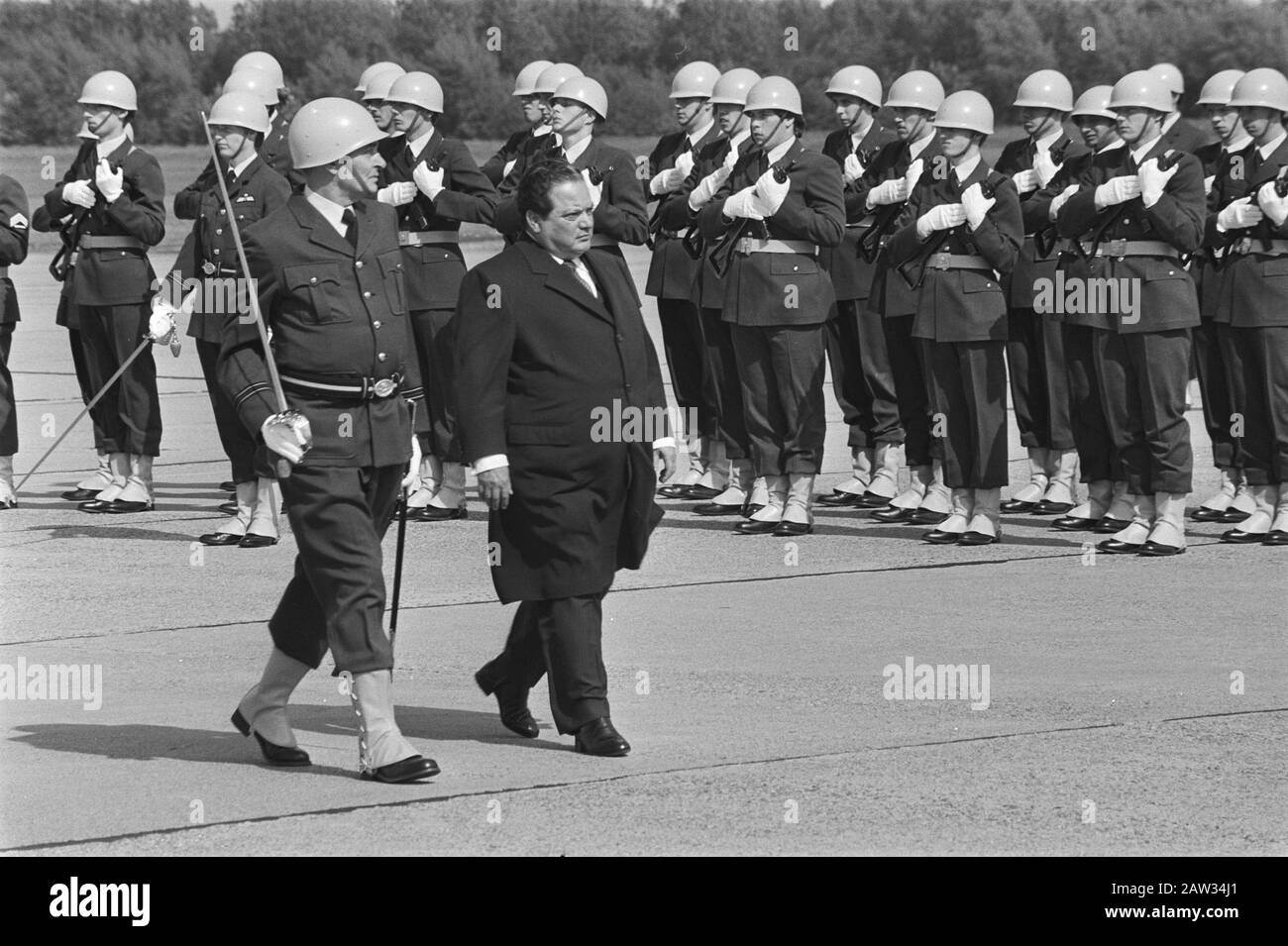 President Luis Alberto Monge (Costa Rica) arrived at Zestienhoven for ...