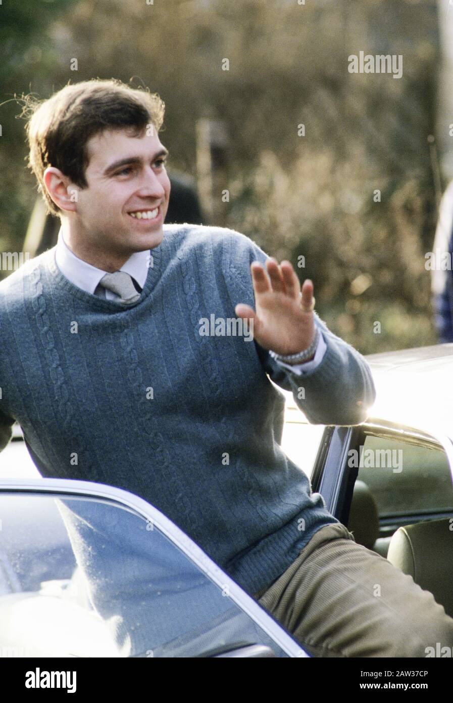 HRH Prince Andrew, Duke of York visits Wivenhoe, England January 1986 ...
