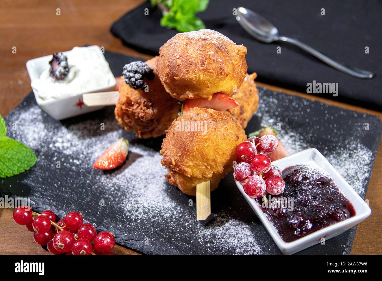 Traditional romanian dessert Stock Photo - Alamy