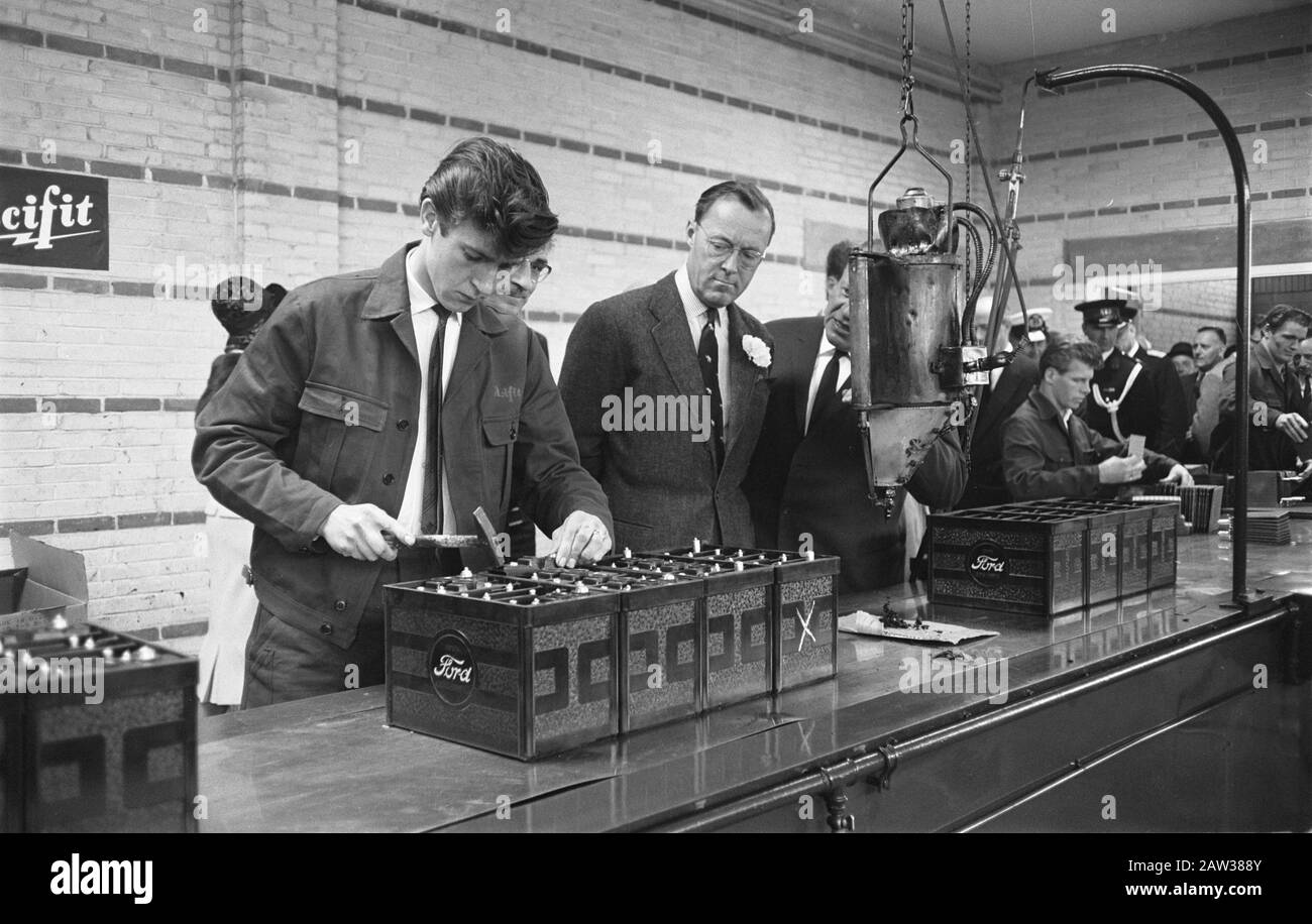 Prince Bernhard opened Dutch Accumul.fabriek ACIFIT Diemen Date: May 10 ...