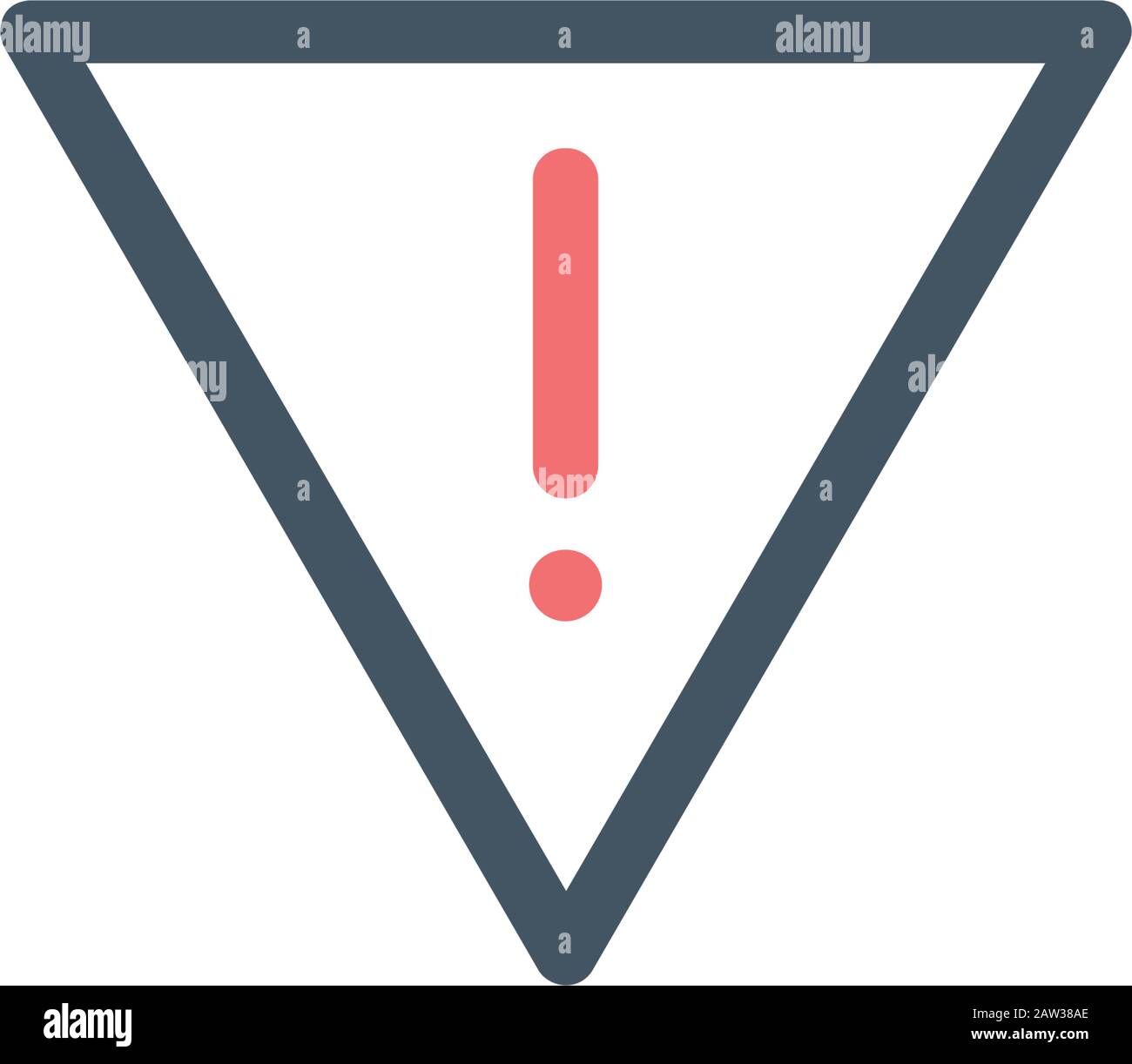 Hazard warning attention sign. Caution icon, safety instructions. Stock ...